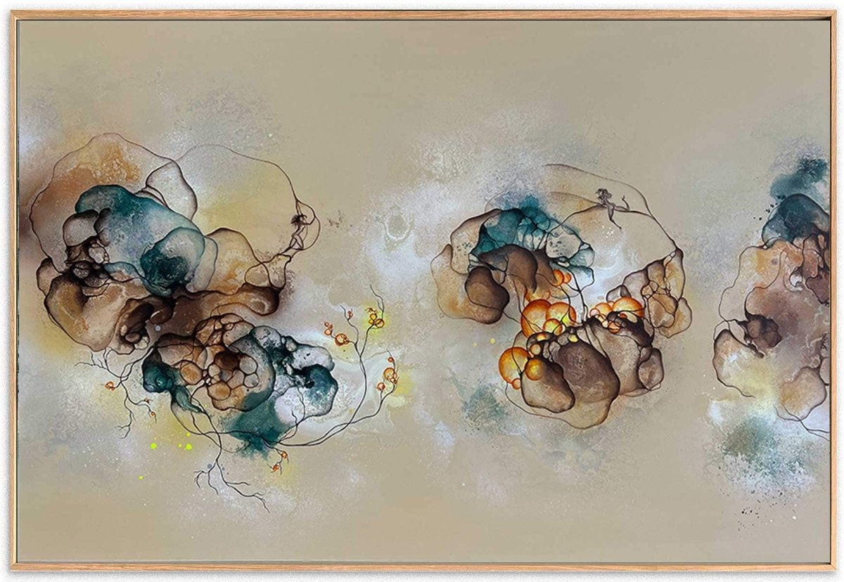 Stort abstrakt maleri - køb moderne kunst – Studio Rikke Darling